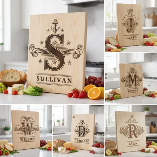 Vintage Monogram Engraving Designs Bundle, 251 Ornate Family Name ...