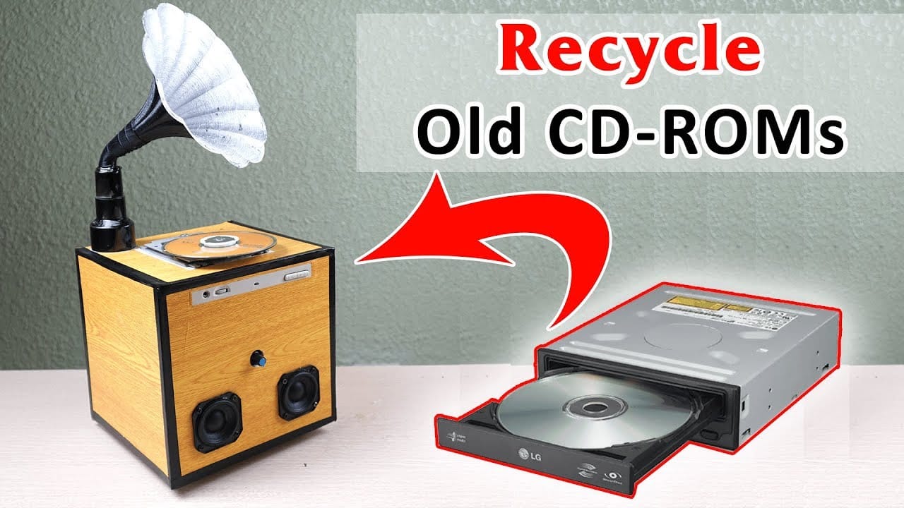 How to Turn old CD-ROMs into Vintage Speaker Player | X-Creation Laser ...