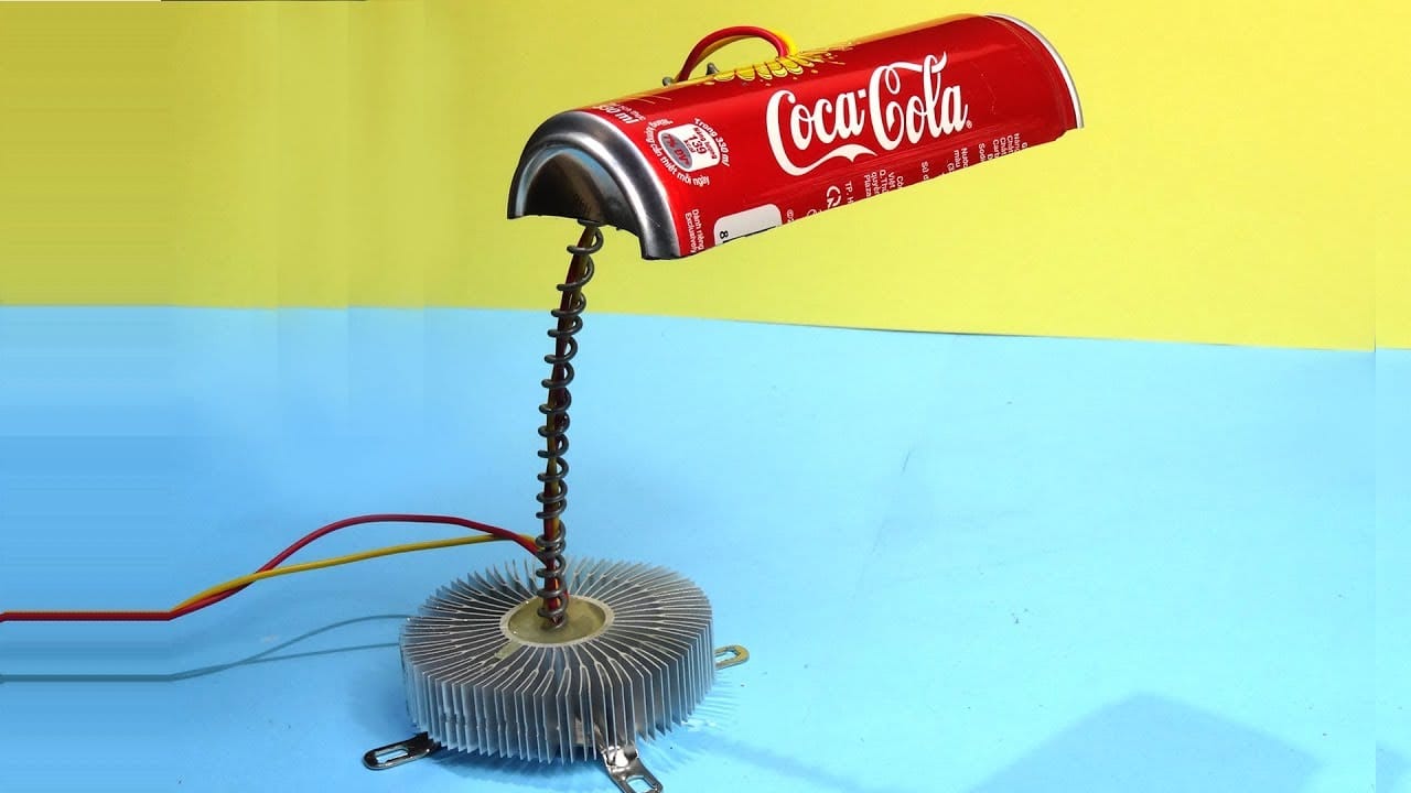 How to make a LED Desk Lamp With Coca Cola Can | X-Creation Laser Files ...
