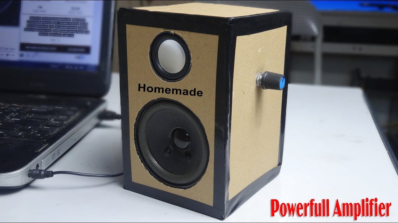 How to make a Simple Amplifier from Cardboard at home | X-Creation ...