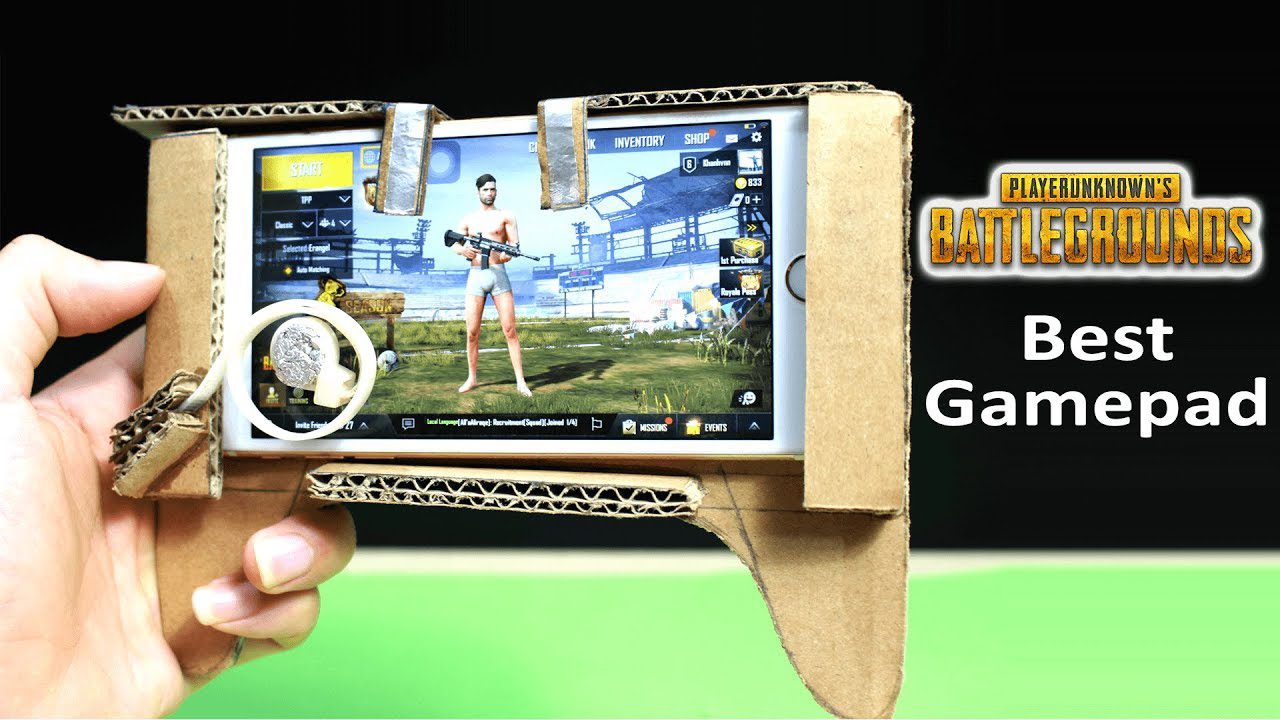 Cardboard Gamepad Trigger Controller L1 R1 PUBG mobile | X-Creation ...