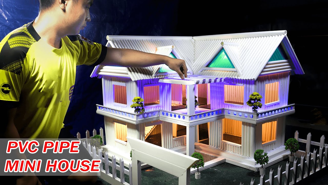 Building my dream mini House with PVC Pipe | X-Creation Laser Files Store