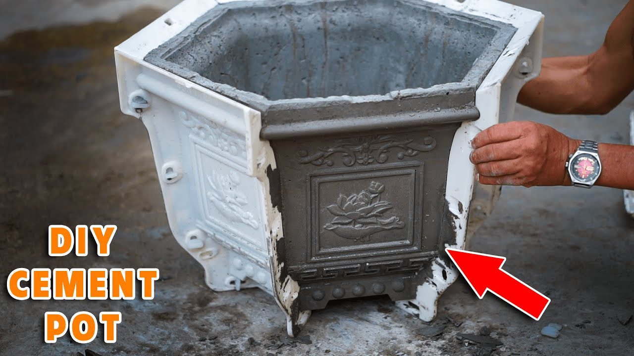 DIY Unique Cement Pots #4: Awesome Method for Mass Production with ...