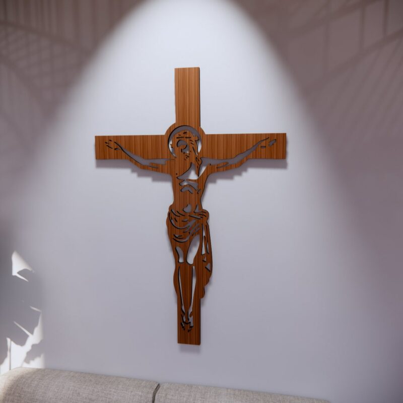 Jesus on the Cross Laser Cut File - SVG, AI, DXF Wall Art | X-Creation ...