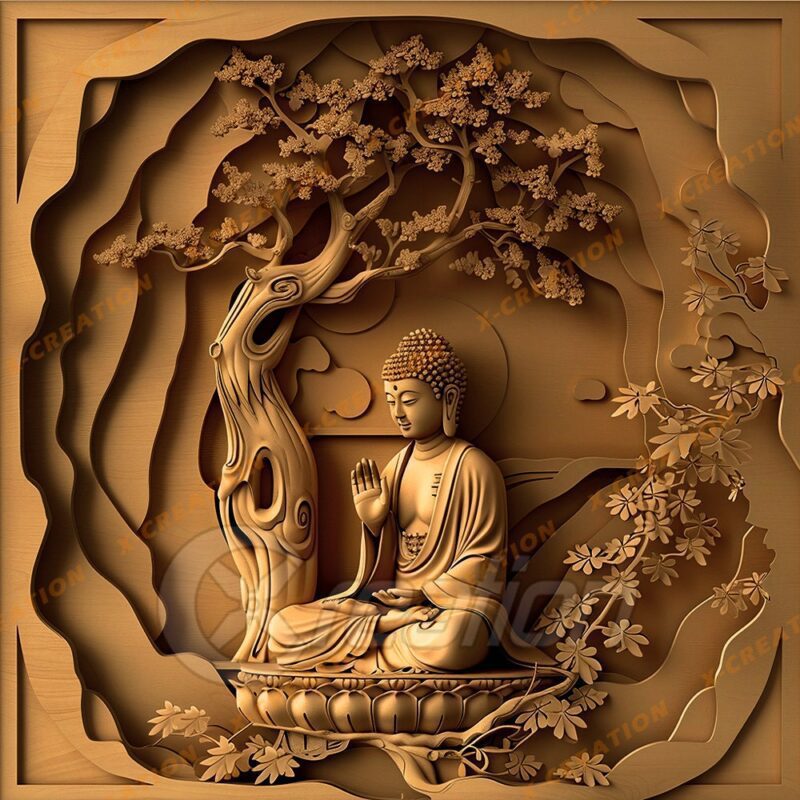 3D Buddha Laser Engraving File - High-Res PNG for Engravers | X ...