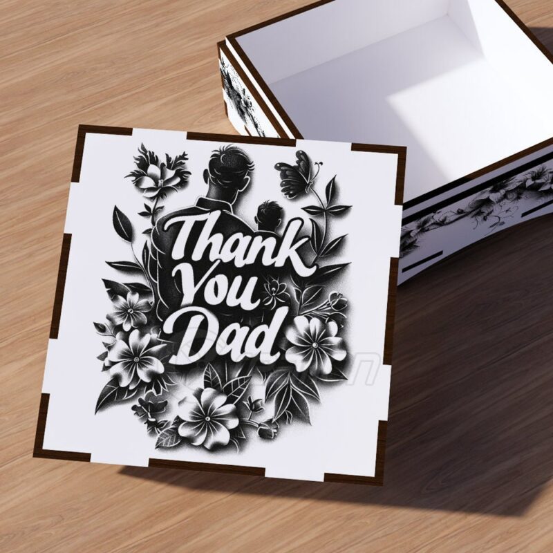 Father's Day Gift Box 3D Laser Cut SVG | Digital Download | X-Creation ...