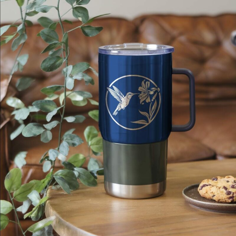 Grabado de vaso con colibrí y flor | Archivo SVG #004 | Tienda de ...
