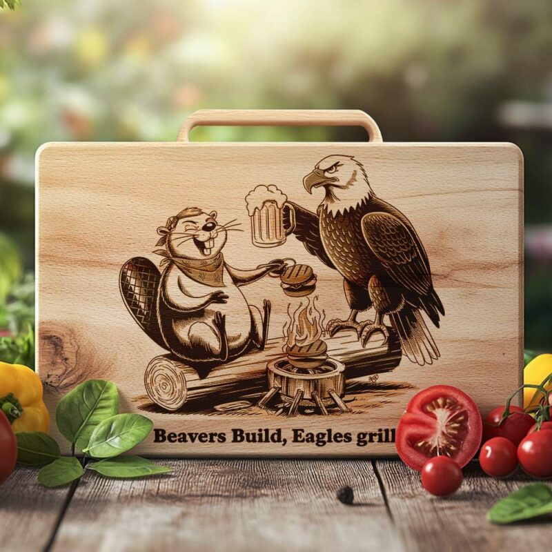 American Eagle Charcuterie Board Engraving File - Funny Kitchen Decor ...