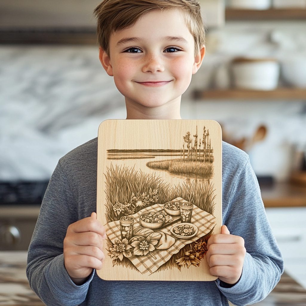 Charcuterie Board Laser Engraving File, Cobb Salad Everglades Art ...