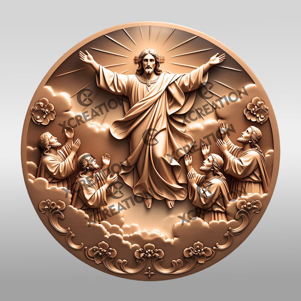 [Free Download] Jesus 3D Illusion Laser Engraving File, Christian Wall ...