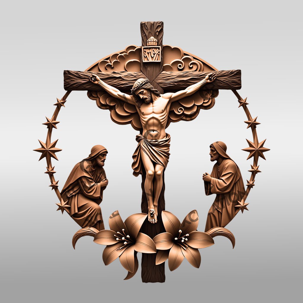 Jesus 3D Illusion Laser Engraving File, Religious Wall Art, Christian ...