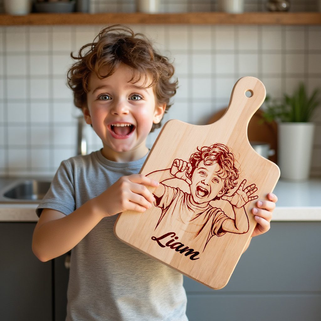 Custom Hand Drawn Grayscale Portrait, Personalized Art for Engraving ...