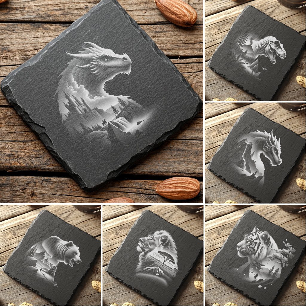 Coaster Laser File Designs: Free & Premium SVGs | X-Creation Laser ...
