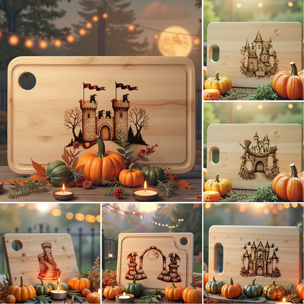 Halloween Charcuterie Board Laser Engraving File, Spooky Cheese Board ...