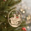 Christmas Laser Ornaments Bundle, 6 Santa Reindeer Designs, Xmas File ...