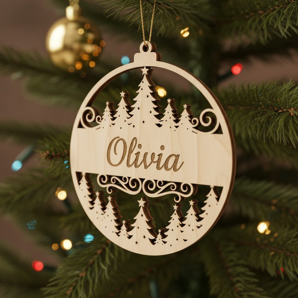 Personalized Christmas Ornament, Xmas Tree Digital Download | X ...